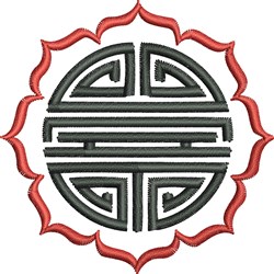 Chinese Lu Symbol Embroidery Design | EmbroideryDesigns.com