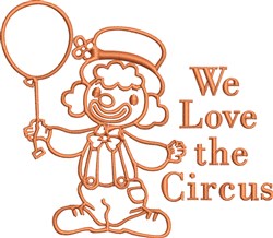 Free Love The Circus Embroidery Design | EmbroideryDesigns.com