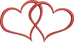 Double Heart Embroidery Design | EmbroideryDesigns.com