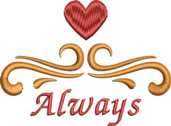 Always Embroidery Design | EmbroideryDesigns.com