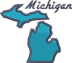 Michigan Embroidery Design | EmbroideryDesigns.com