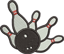 Bowling Embroidery Design | EmbroideryDesigns.com