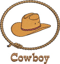 Cowboy Hat Embroidery Design | EmbroideryDesigns.com