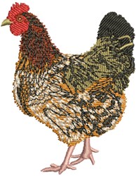 Hen Embroidery Design | EmbroideryDesigns.com
