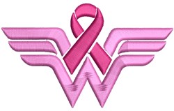 Wonder Woman Ribbon Embroidery Design | EmbroideryDesigns.com