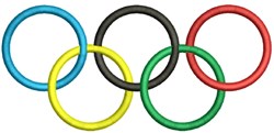 Olympic Symbol Embroidery Design | EmbroideryDesigns.com