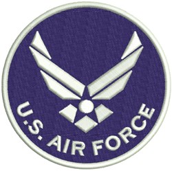 US Air Force Embroidery Design | EmbroideryDesigns.com