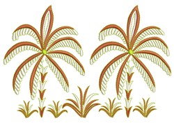 Palm Trees Embroidery Design | EmbroideryDesigns.com