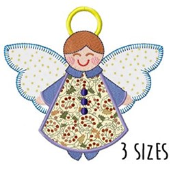 Applique Angel Embroidery Design | EmbroideryDesigns.com