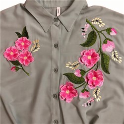 Red Flowers Embroidery Design | EmbroideryDesigns.com