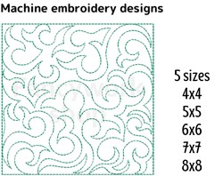 Quilt Stipples Embroidery Design | EmbroideryDesigns.com