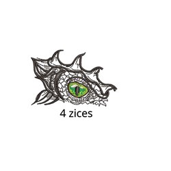 Dragon Eye Embroidery Design | EmbroideryDesigns.com