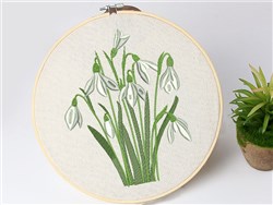 Snowdrop Flowers Embroidery Design | EmbroideryDesigns.com