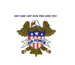 Air Force Embroidery Design | EmbroideryDesigns.com