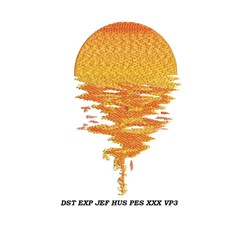 Sunset Embroidery Design | EmbroideryDesigns.com