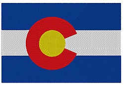 Colorado Flag Embroidery Design | EmbroideryDesigns.com