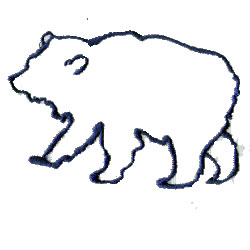 Bear Outline Embroidery Design | EmbroideryDesigns.com
