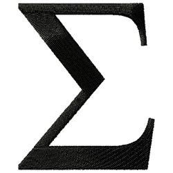 Sigma Embroidery Design | EmbroideryDesigns.com