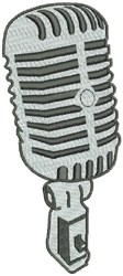 Microphone Embroidery Design | EmbroideryDesigns.com