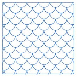 Stipple Scales Quilt Block Embroidery Design | EmbroideryDesigns.com