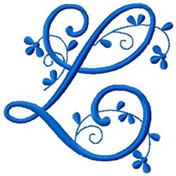 Monogram Letter L Embroidery Design | EmbroideryDesigns.com