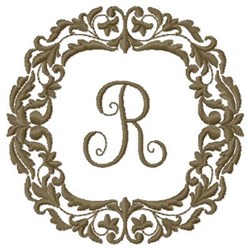 Monogram Letter R Embroidery Design | EmbroideryDesigns.com