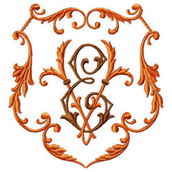 Free Monogram Crest Embroidery Design | EmbroideryDesigns.com