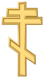 Eastern Orthodox Cross Embroidery Design | EmbroideryDesigns.com