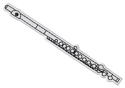 Flute Embroidery Design | EmbroideryDesigns.com