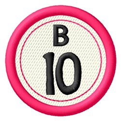 Bingo B10 Embroidery Design | EmbroideryDesigns.com