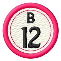 Bingo B12 Embroidery Design | EmbroideryDesigns.com