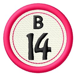 Bingo B14 Embroidery Design | EmbroideryDesigns.com