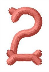 Bone Number 2 Embroidery Design | EmbroideryDesigns.com