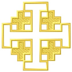 Jerusalem Cross Embroidery Design | EmbroideryDesigns.com