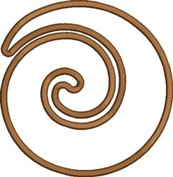 Koru Outline Embroidery Design | EmbroideryDesigns.com