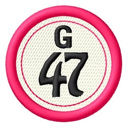 Bingo G47 Embroidery Design | EmbroideryDesigns.com