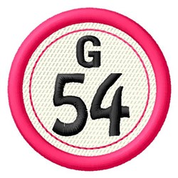 Bingo G54 Embroidery Design | EmbroideryDesigns.com