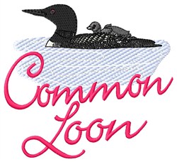 Common Loon Embroidery Design | EmbroideryDesigns.com