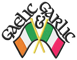 Gaelic And Garlic Embroidery Design | EmbroideryDesigns.com