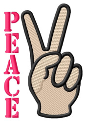 Peace Embroidery Design | EmbroideryDesigns.com