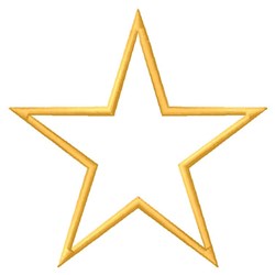 Star (Outline) Embroidery Design | EmbroideryDesigns.com