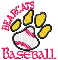 Bearcats Baseball Embroidery Design | EmbroideryDesigns.com