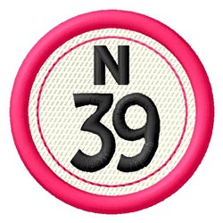 Bingo N39 Embroidery Design | EmbroideryDesigns.com