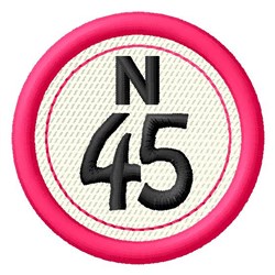 Bingo N45 Embroidery Design | EmbroideryDesigns.com