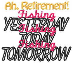 Retirement Embroidery Design | EmbroideryDesigns.com