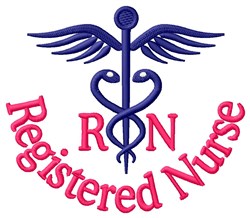 Registered Nurse Embroidery Design | EmbroideryDesigns.com