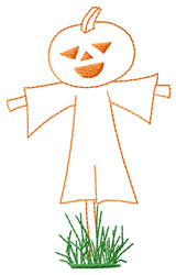 Scarecrow Embroidery Design | EmbroideryDesigns.com