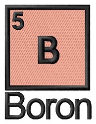 Boron Embroidery Design | EmbroideryDesigns.com