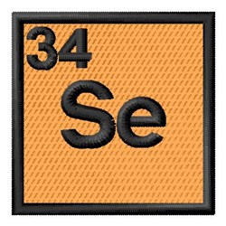 Atomic Number 34 Embroidery Design | EmbroideryDesigns.com