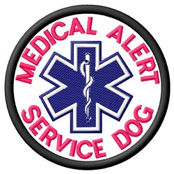 Medical Alert Patch Embroidery Design | EmbroideryDesigns.com